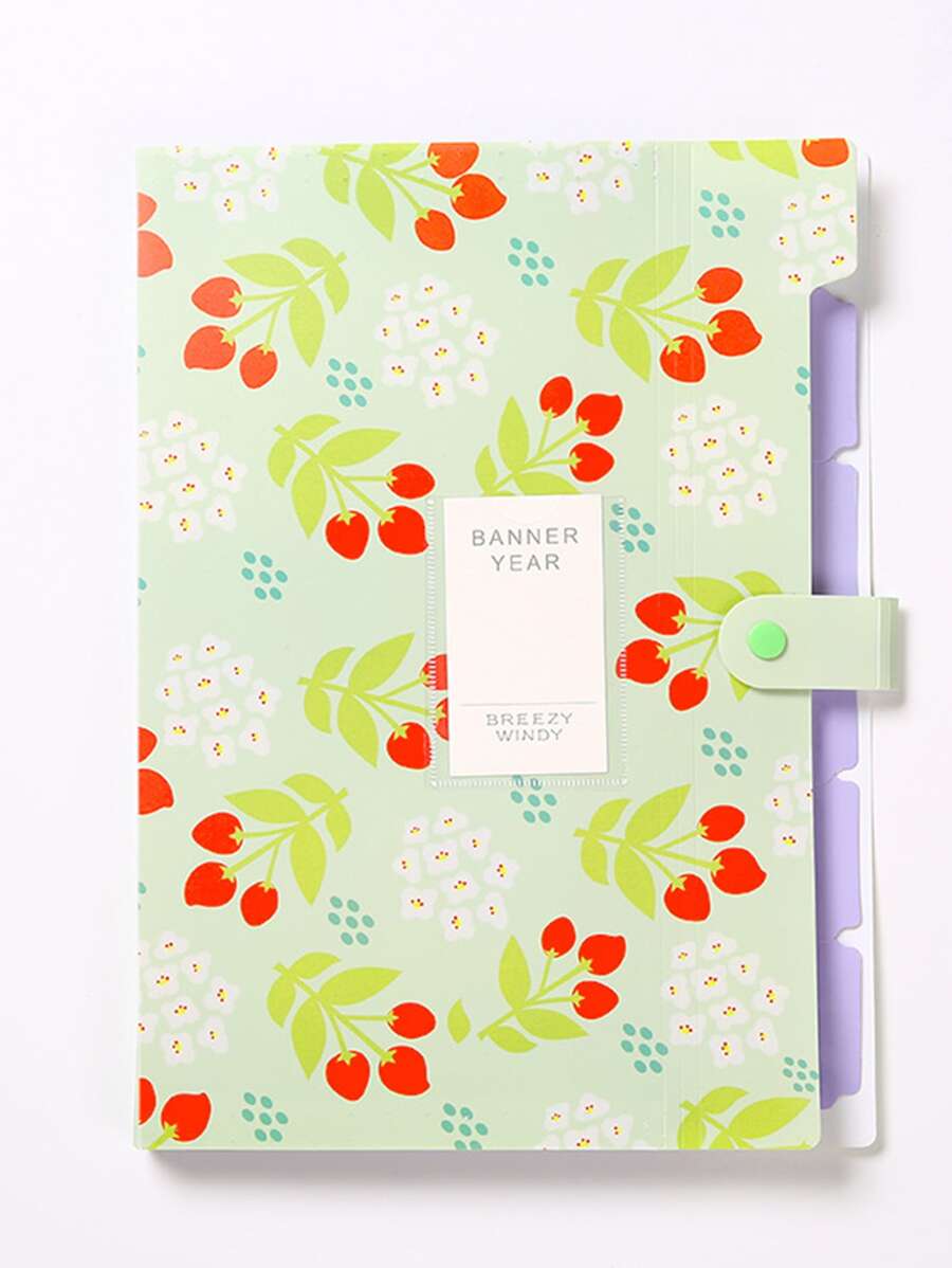 1pc Plant Pattern File Folder | SHEIN USA