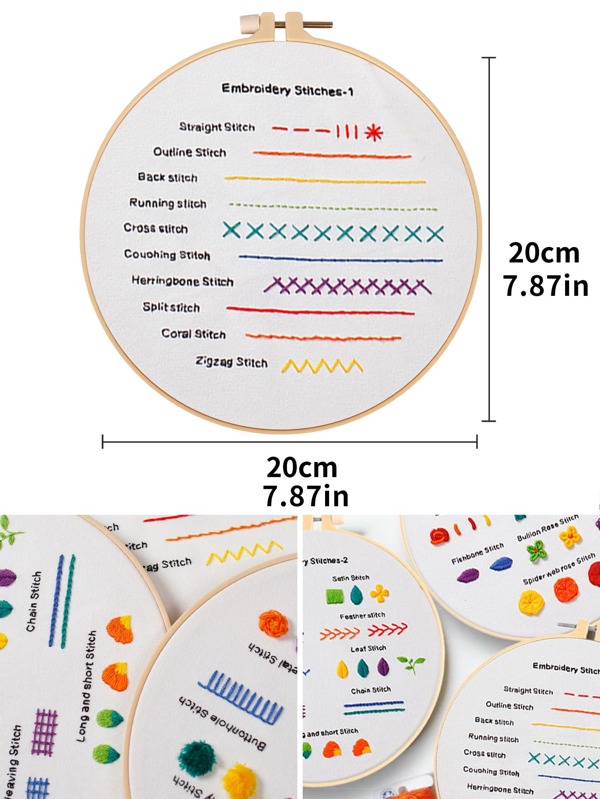 3set Random Hand Embroidery Material Kit | SHEIN USA