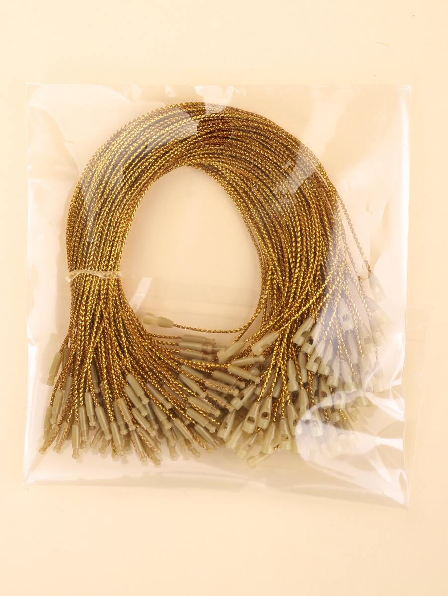 100pcs Plain Gift Tag Line, Gold Gift Wrapping String For Party | SHEIN USA