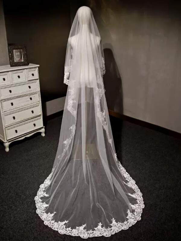 Embroidery Detail Bridal Veil | SHEIN USA