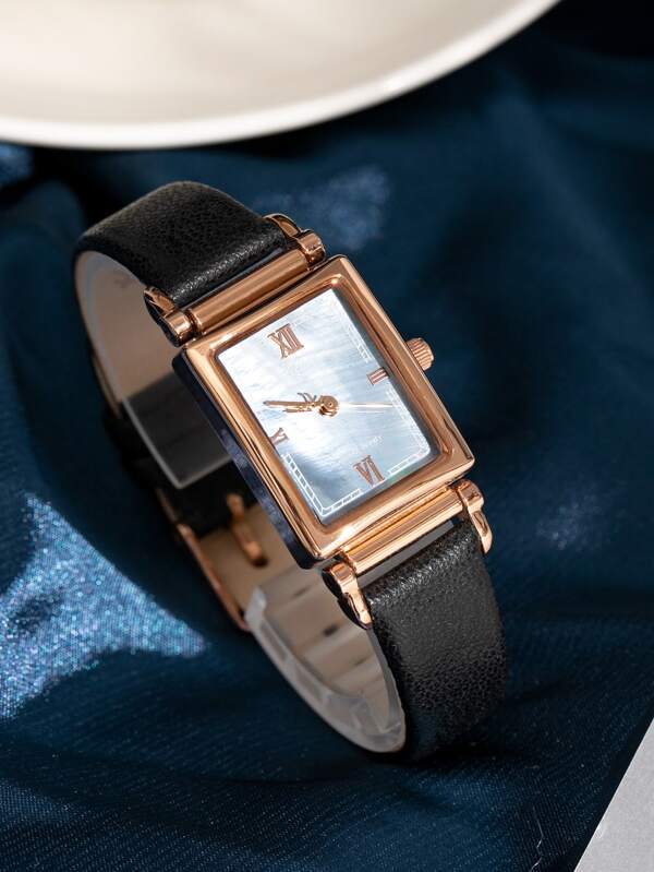 Rectangle Pointer Quartz Watch | SHEIN USA