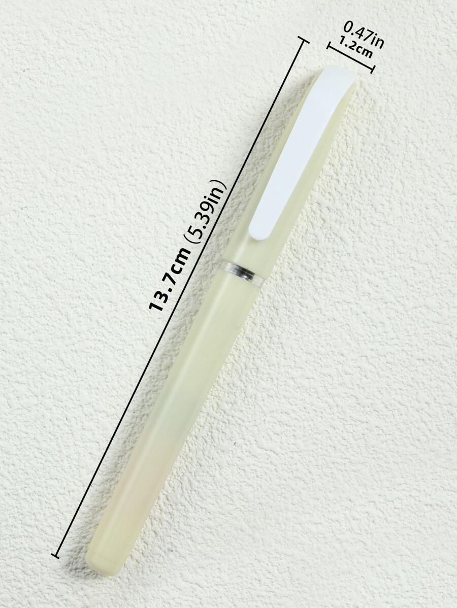 1pc Light Yellow Plastic Ballpoint Pen, No Ink, For Office Meetings ...