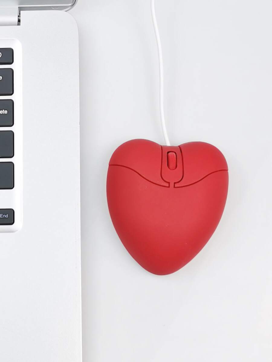 1pc Heart Design Wired Mouse, Computer Mouse | SHEIN USA