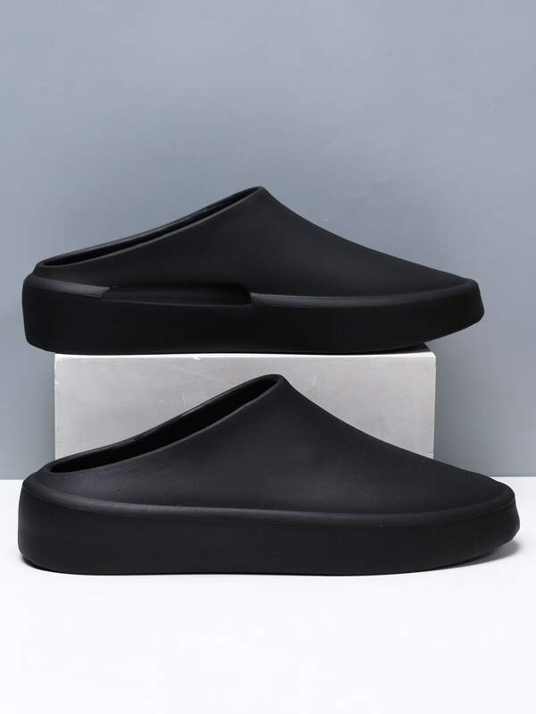 Men Solid Color Slip On Clogs, Minimalist Black EVA Work Clogs | SHEIN USA