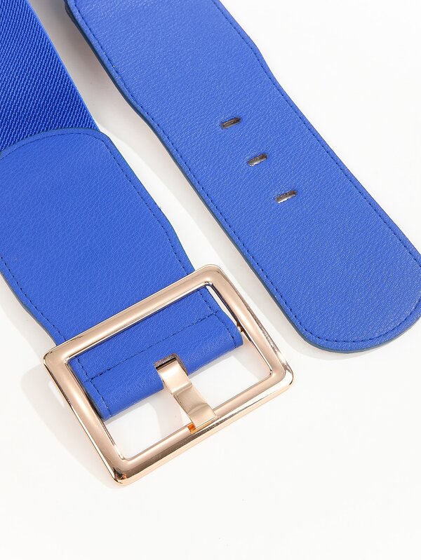 Square Buckle Wide Belt SHEIN USA