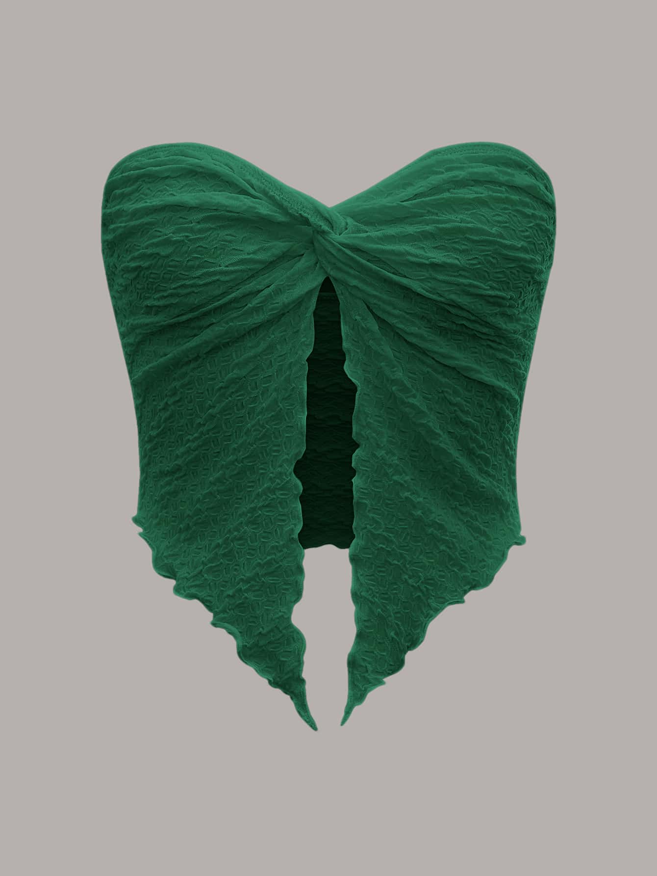 SHEIN ICON Twist Front Split Hem Tube Top | SHEIN USA