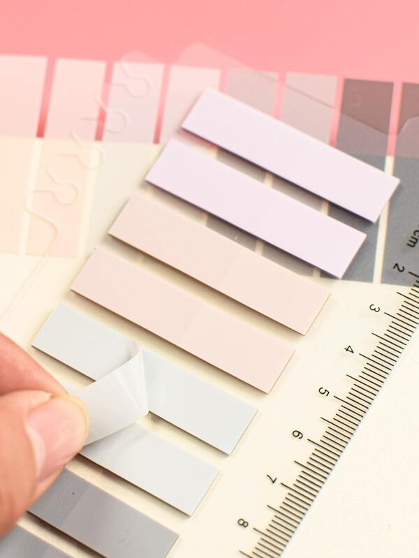 200pcs Morandi Color Flipchart Classification Sticky Note Book Label ...