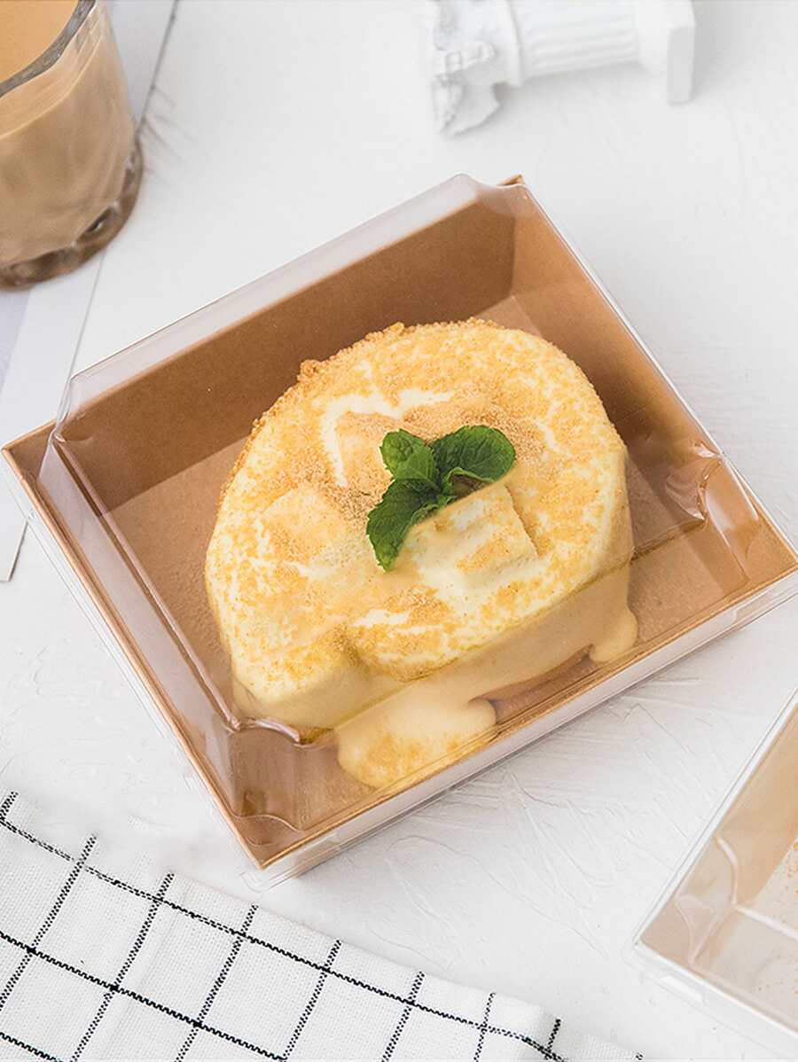 5pcs Cake Packaging Box, Clear Sandwich Box For Baking | SHEIN USA