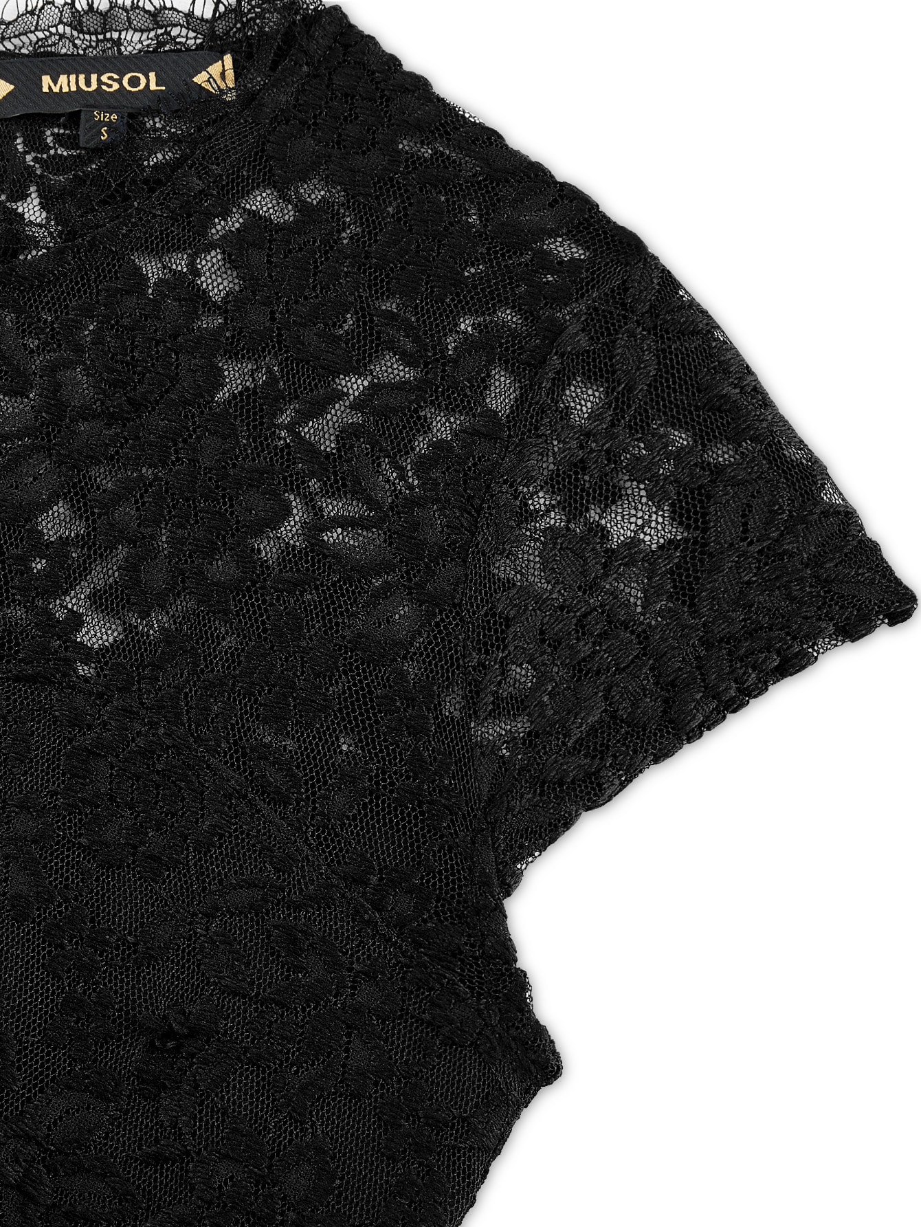 MIUSOL Embroidered Mesh Bodice Ruffle Hem Formal Dress | SHEIN USA