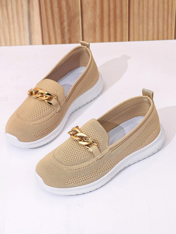 Chain Decor Slip-On Shoes | SHEIN USA