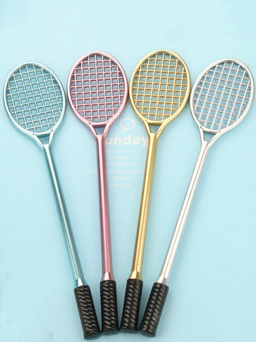 Novelty Tennis Racket Gel Pens 12 Pack Black Ink 12 Pcs Tennis Racket ...