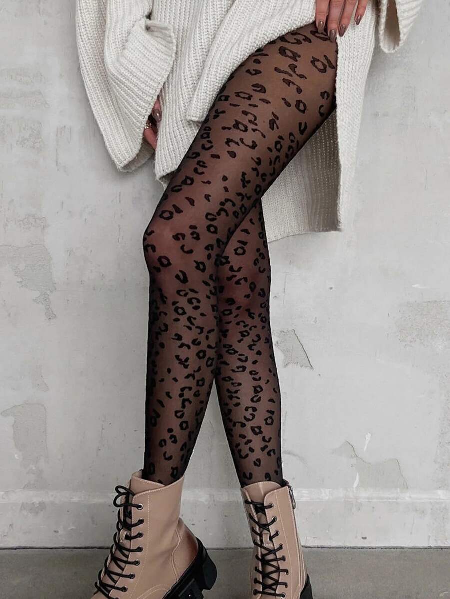 Leopard Print Tights | SHEIN USA