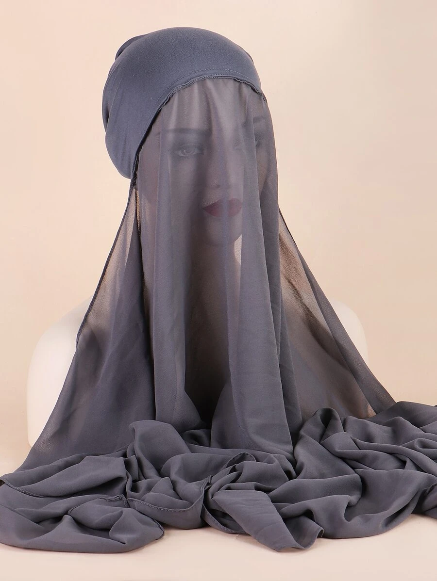 Minimalist Solid Hijab | SHEIN USA
