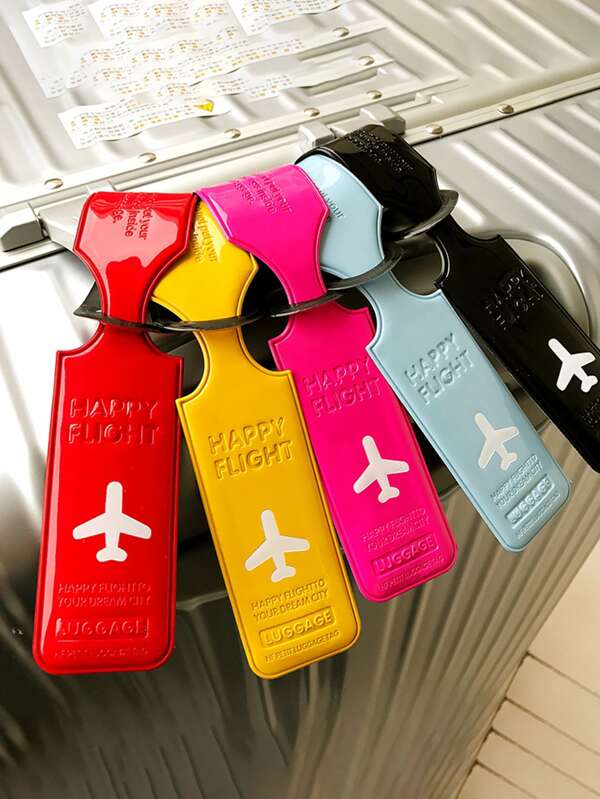 1pc Random Colour Letter Graphic Luggage Tag | SHEIN UK