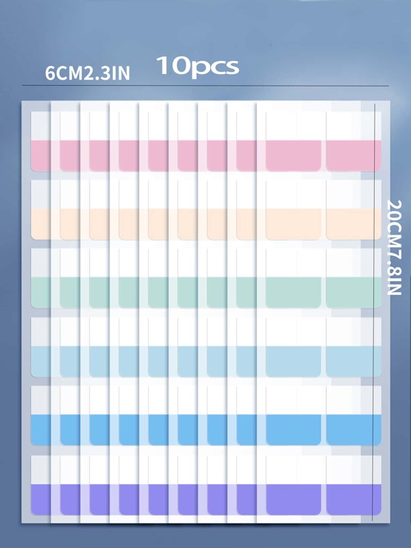 Book Annotation Supplies, 10pcs Sticky Notes Set With Ruler For Index ...