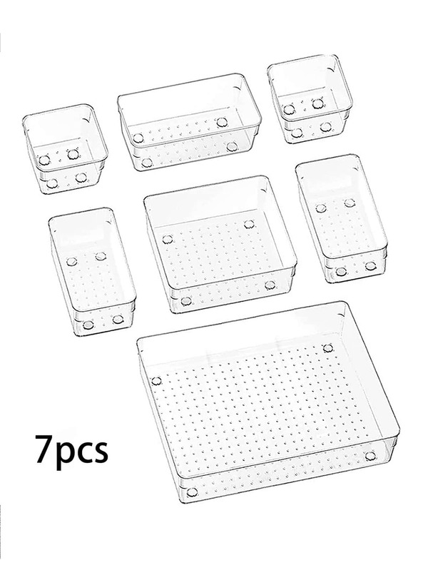 7pcs Clear Drawer Storage Box | SHEIN USA