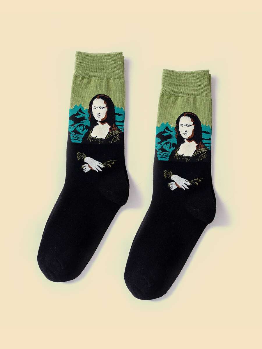 Figure Graphic Crew Socks | SHEIN USA
