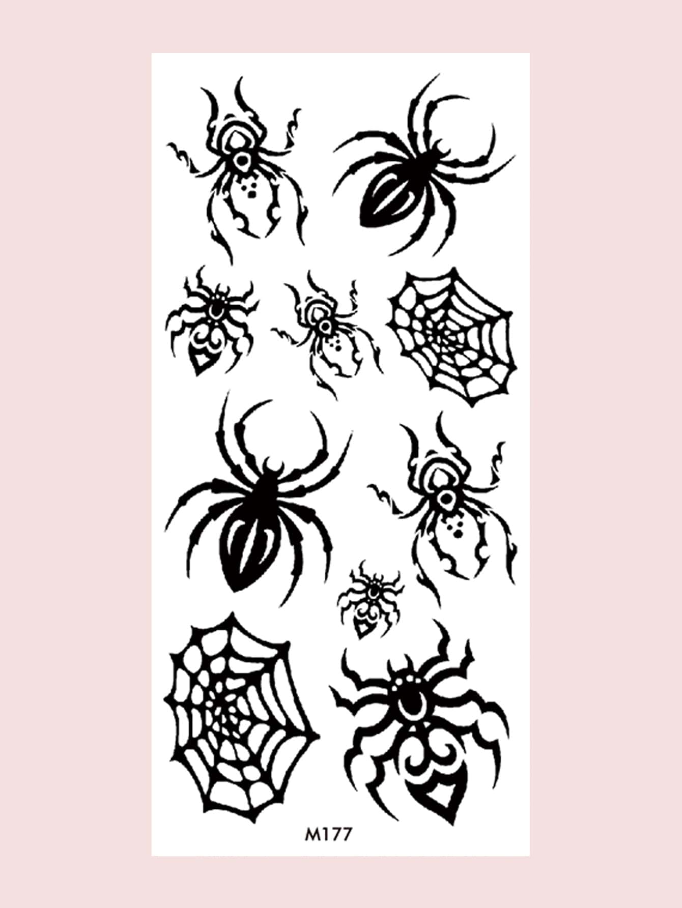 Tattoo Sticker,1 Sheet Spider Pattern Temporary Tattoos For Women ...
