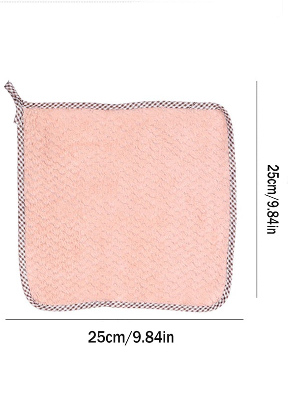 5pcs Absorbent Non-stick Oil Dish Washing Cloth, Polyester Cleaning ...