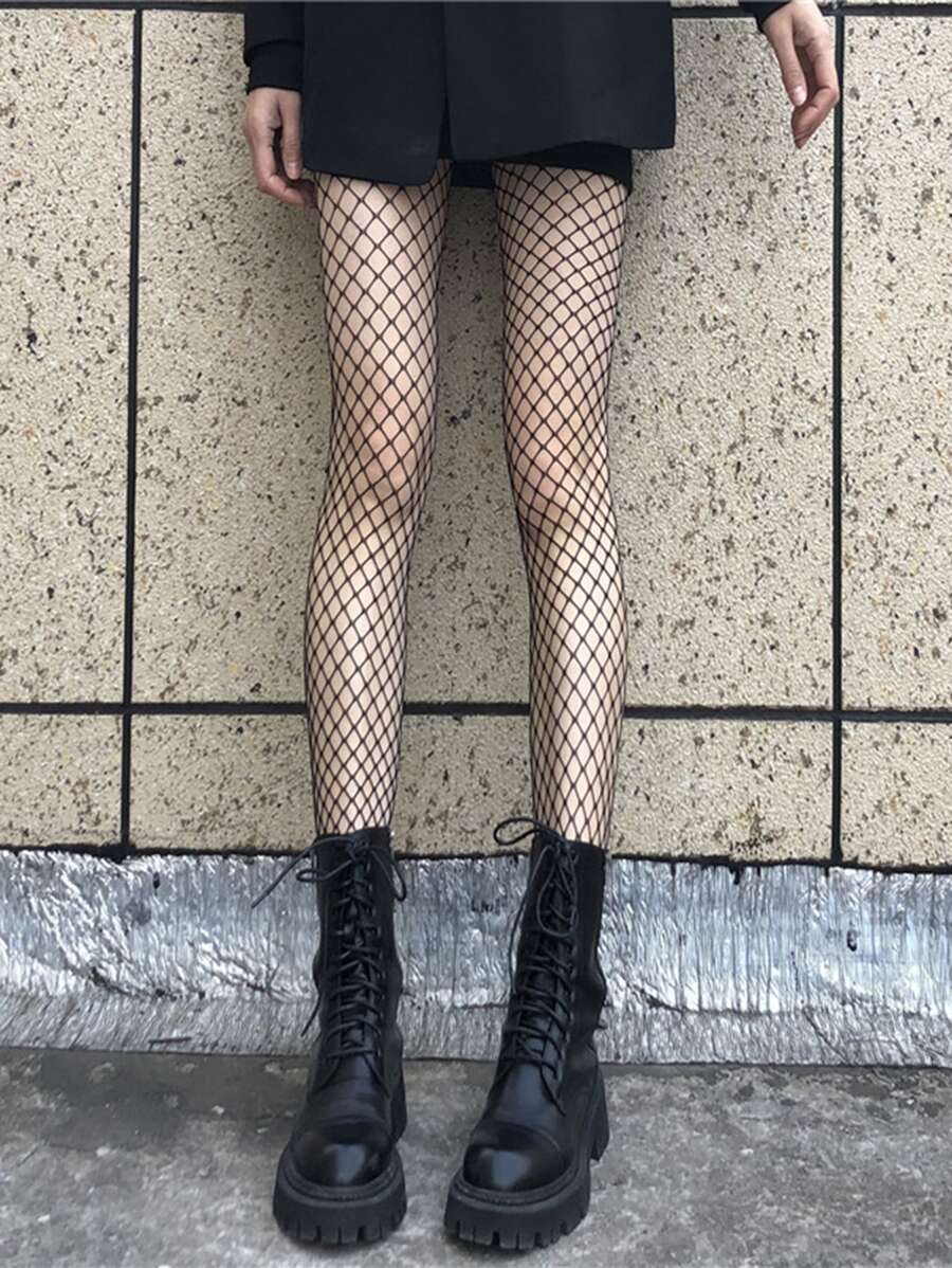 Solid Fishnet Tights | SHEIN USA