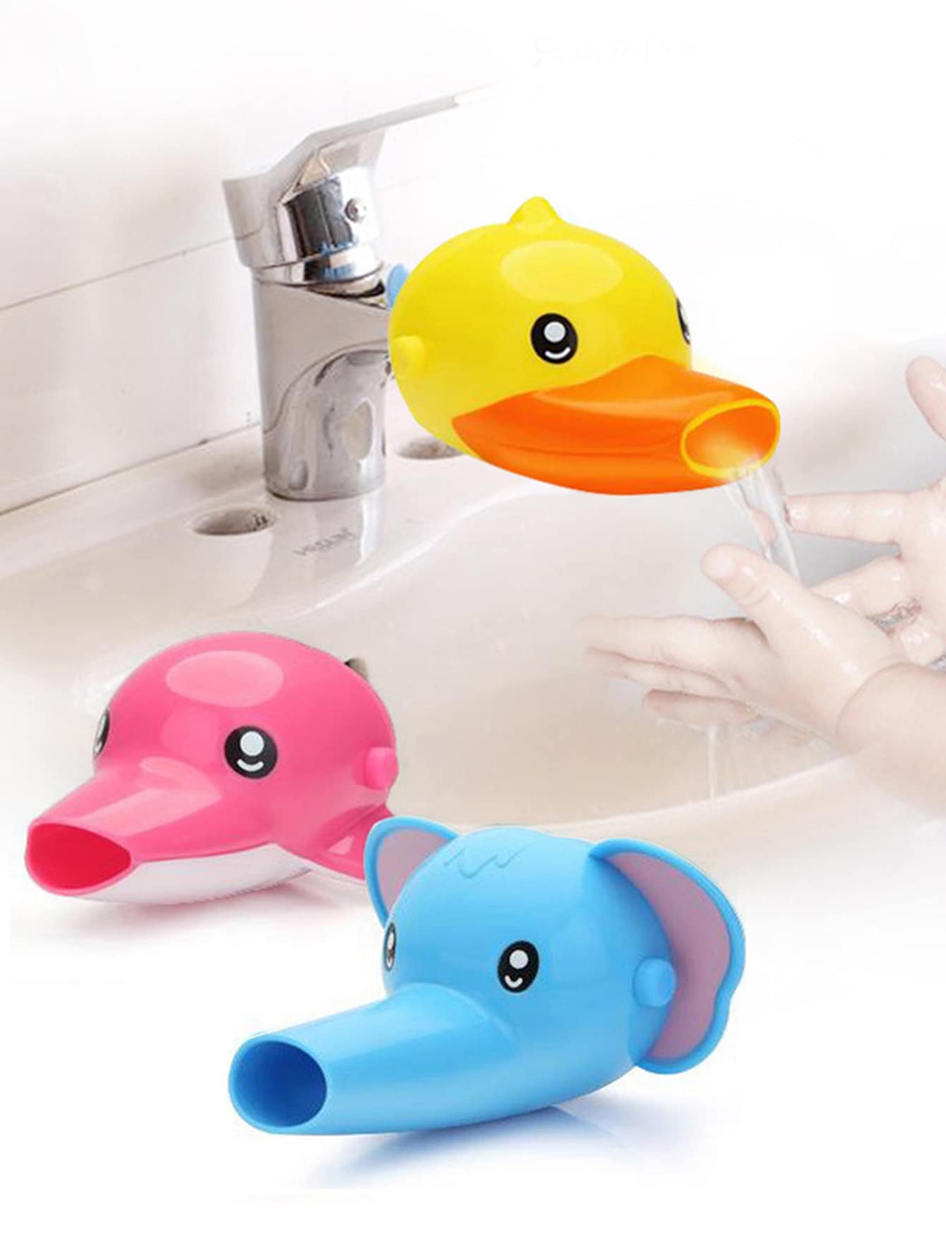 1pc Random Cartoon Faucet Extender, Cute Water Tap Cover For Kids