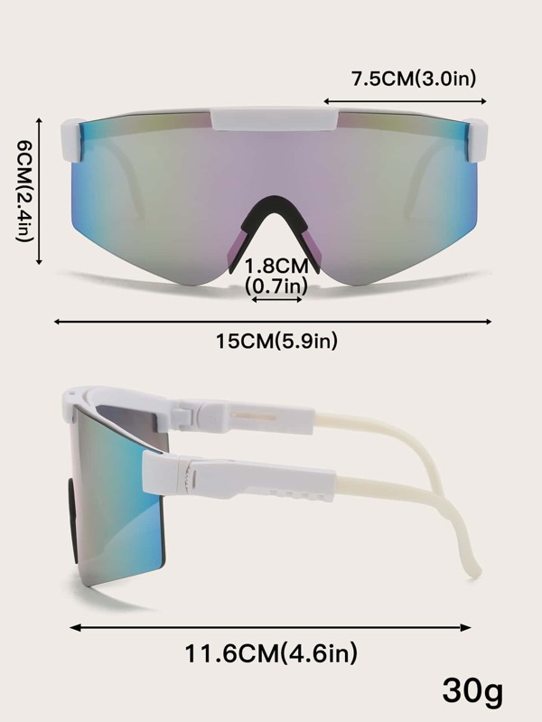 Flat Top Shield Sunglasses | SHEIN USA