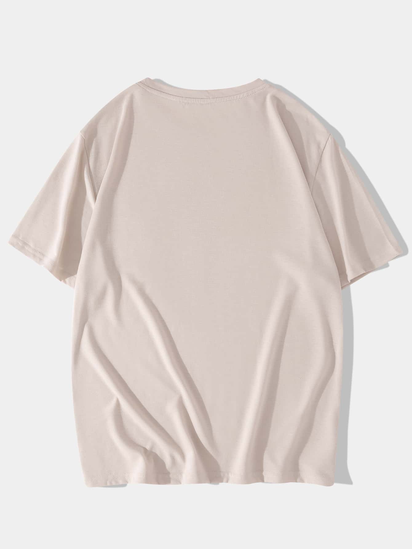 Romwe Hombres Camiseta Estampado De Cráneo Moda De Mujer Shein México