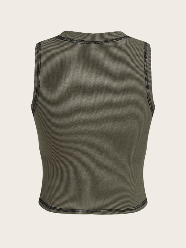 Goth Eye Print Tank Top | SHEIN UK