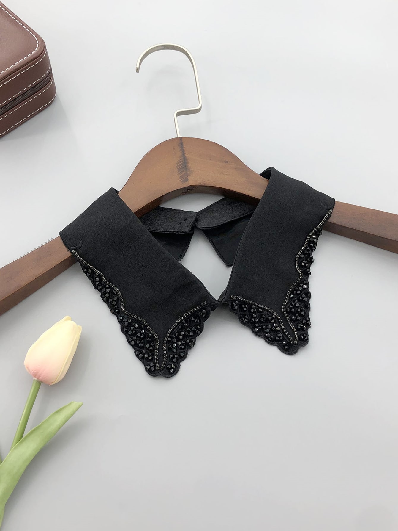 1pc Women Bead Decor Fashion Style Dickey Collar
