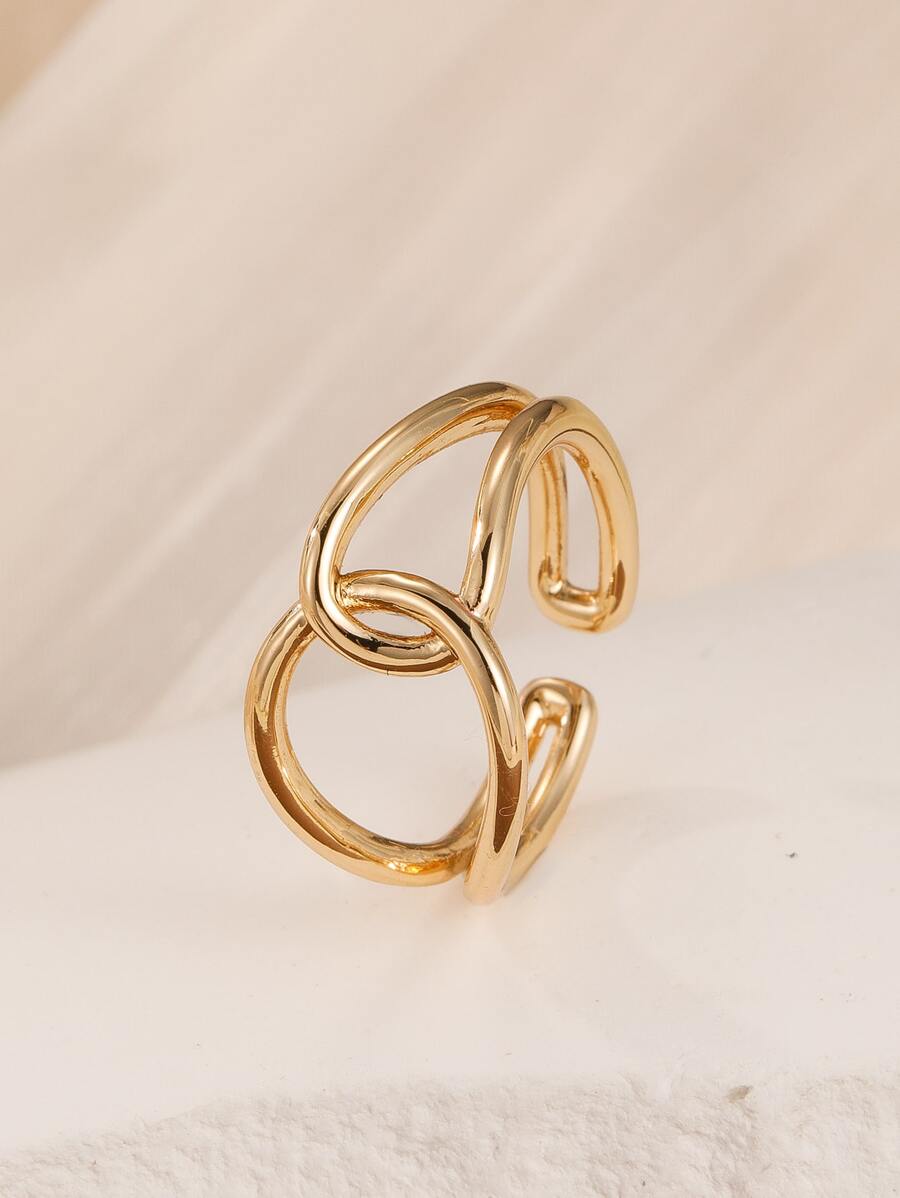 Chain Design Cuff Ring | SHEIN USA