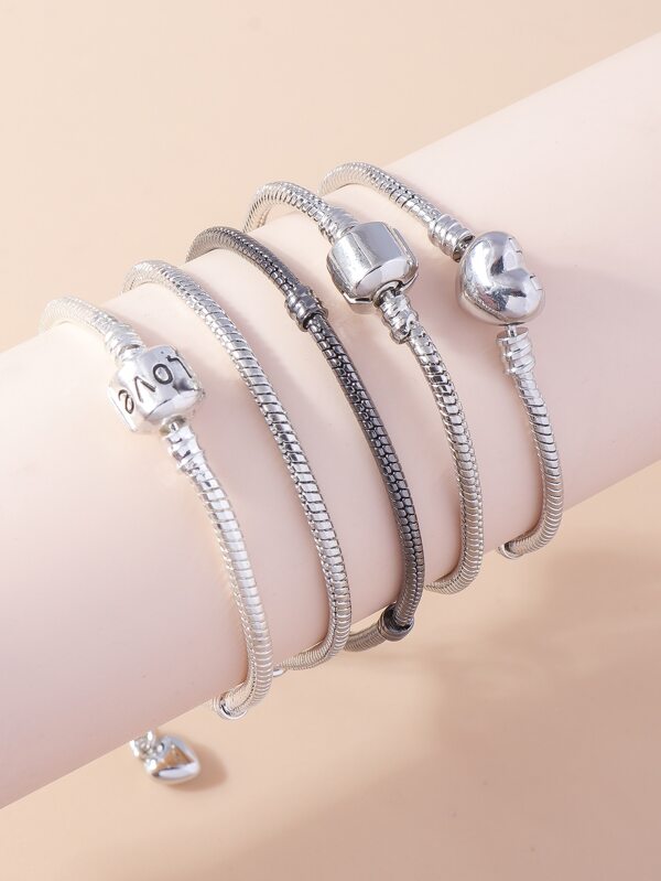 Heart Decor Bracelet | SHEIN UK