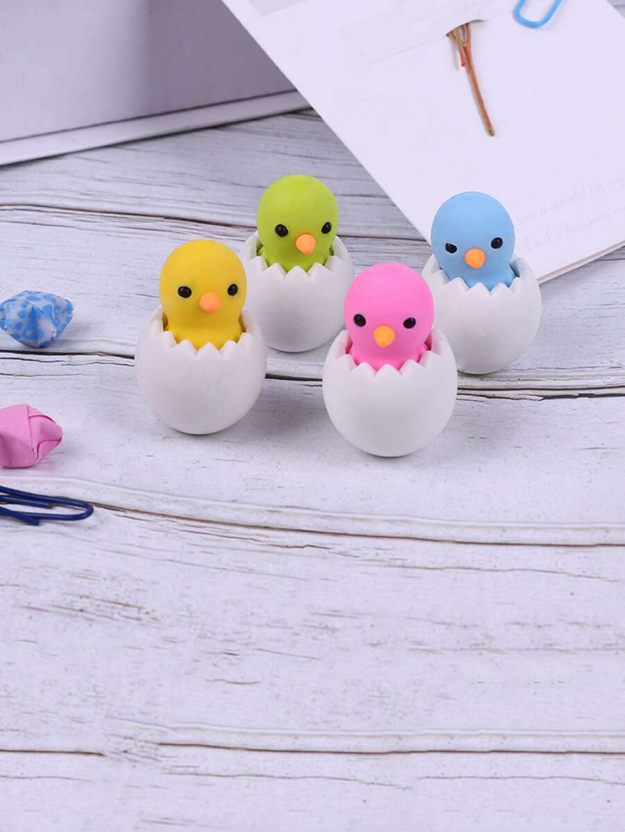 36pcs Chicken Design Eraser, Cute Portable Eraser For Student, School ...