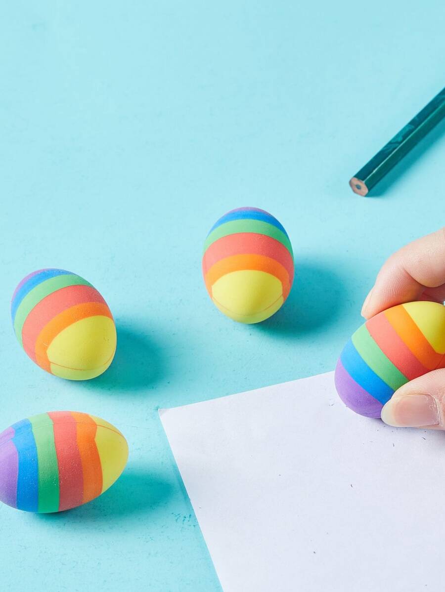 1pc Rainbow Stripe Pattern Eraser | SHEIN USA