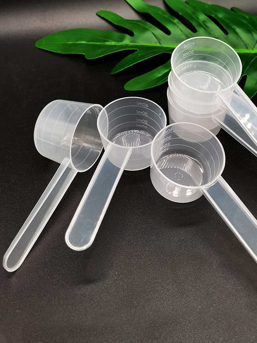 1pc Plastic Measuring Scoop, Minimalist Clear Measuring Spoon For ...