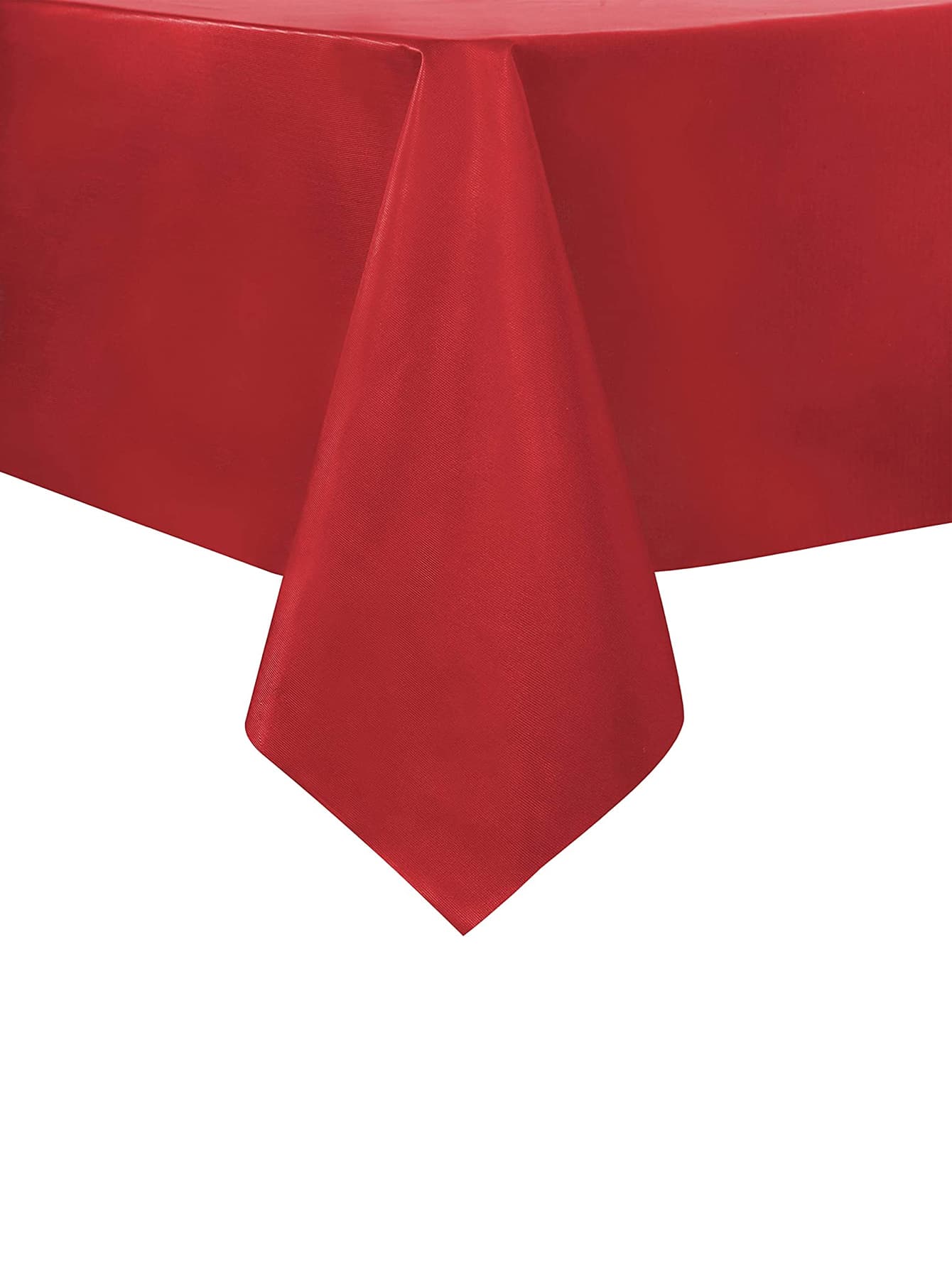 1pc PEVA Disposable Table Cover, Minimalist Red Disposable Tablecloth ...