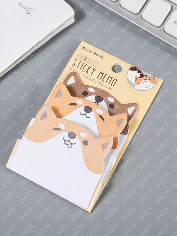 1pc Cartoon Dog Pattern Sticky Note, Cute Multi-purpose Easy To Post ...