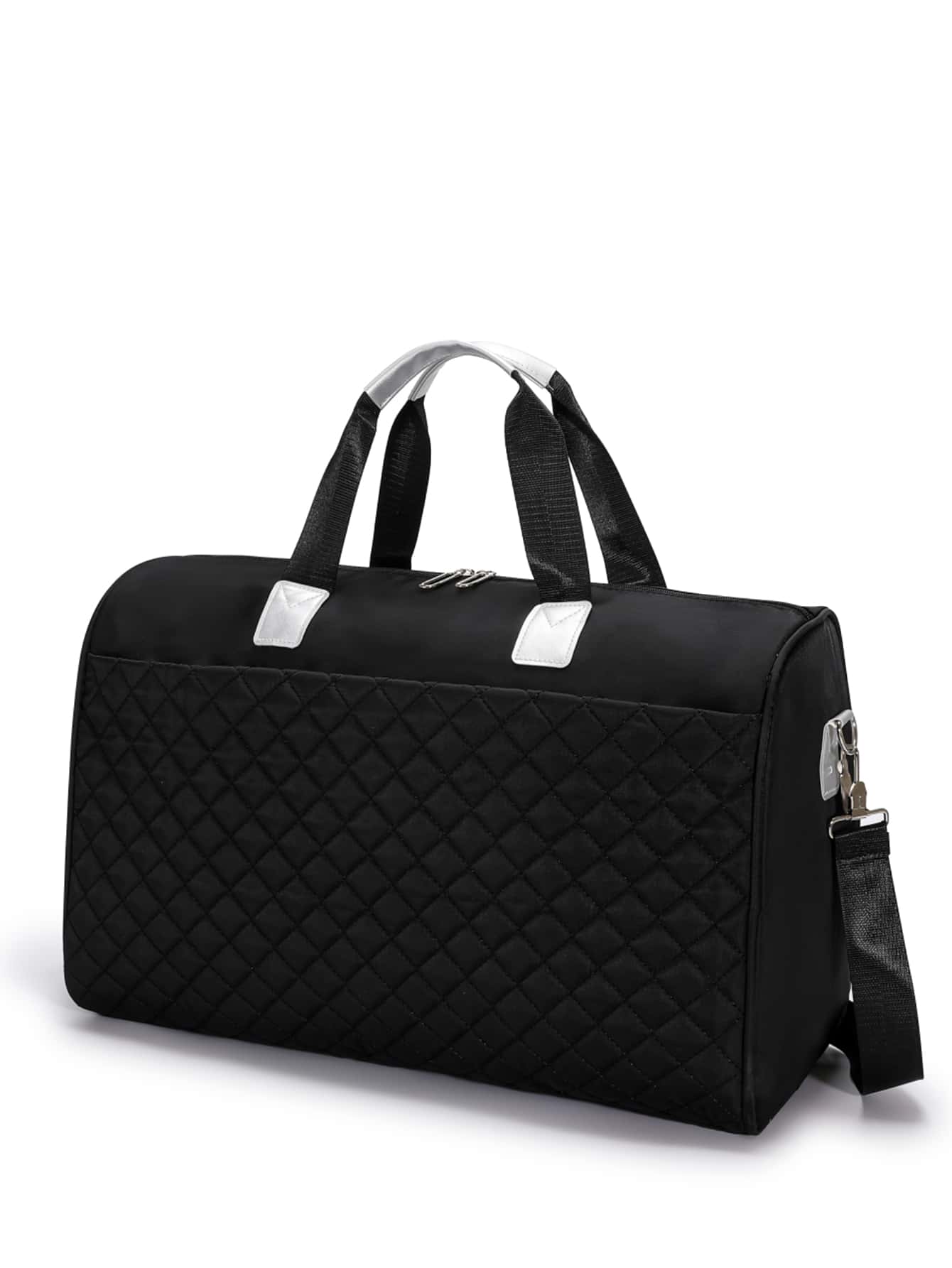 Quilted Pattern Travel Bag Double Handle For Weekend Travel, Large ...