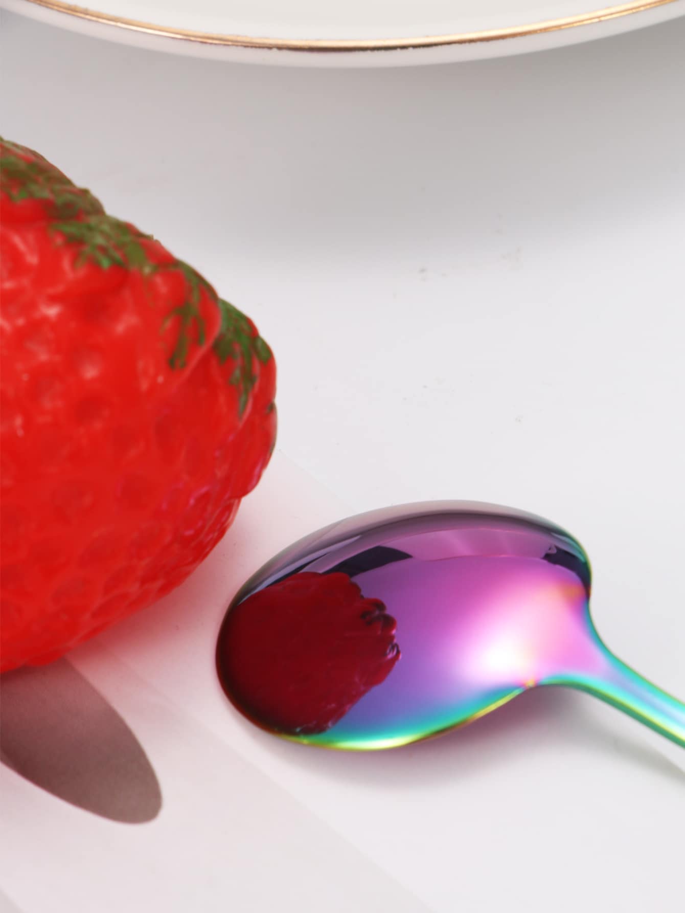 12pcs/set 5.27 Inch Stainless Steel Spoon, Classic Holographic Mini ...