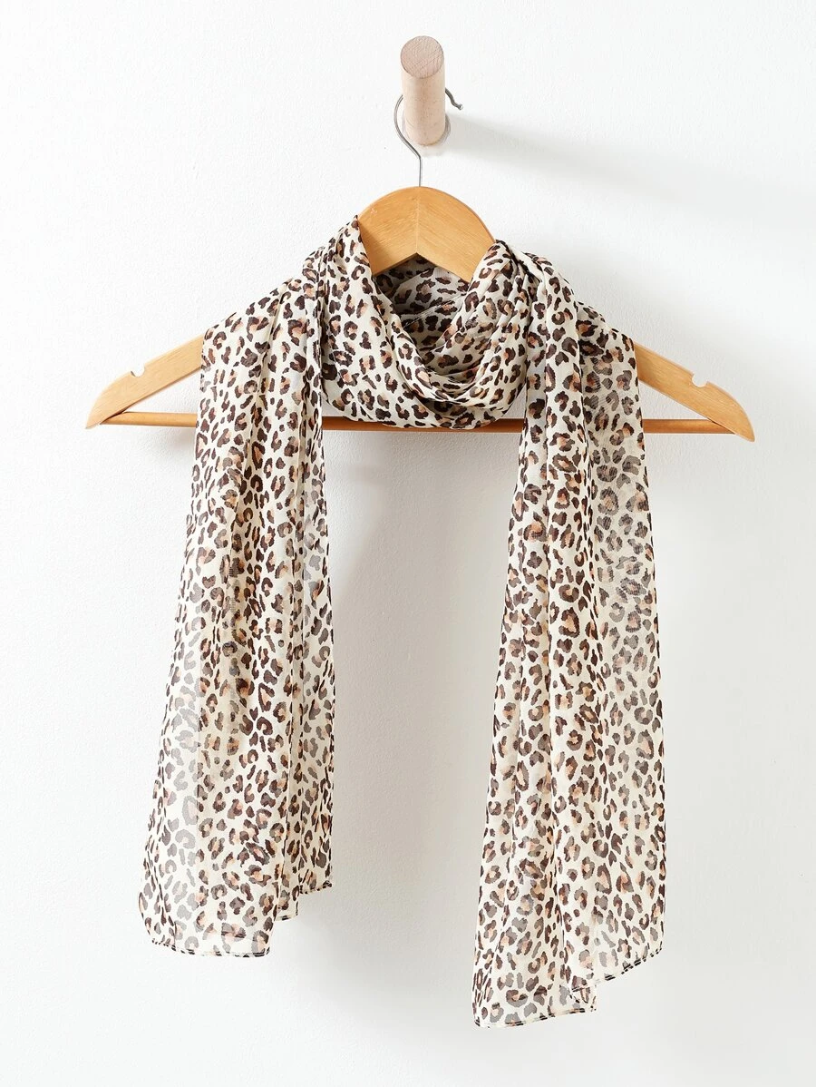 1pc Leopard Print Scarf Stylish Design For Men Women Boys Girls Gifts ...