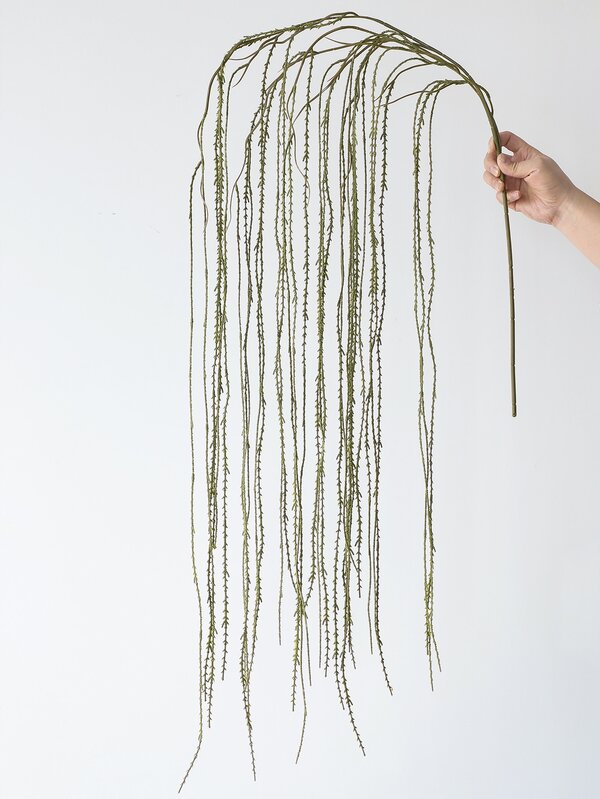 1pc Plastic Artificial Weeping Willow, Cottagecore Fake Weeping Willow ...