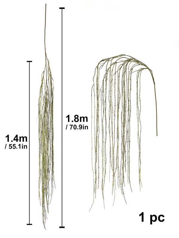 1pc Plastic Artificial Weeping Willow, Cottagecore Fake Weeping Willow ...
