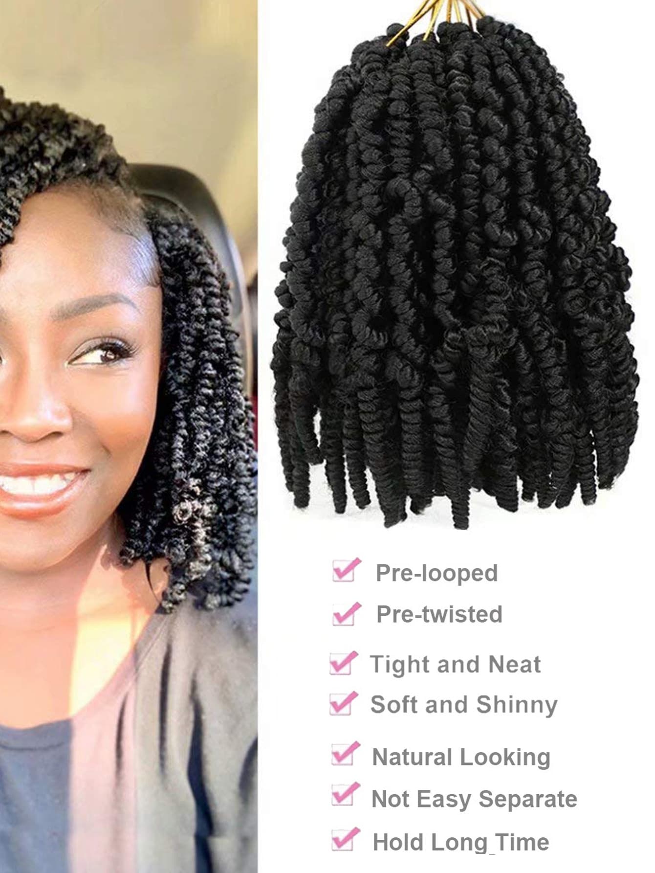 Afro Synthetic Twist Crochet Hair Braids | SHEIN USA