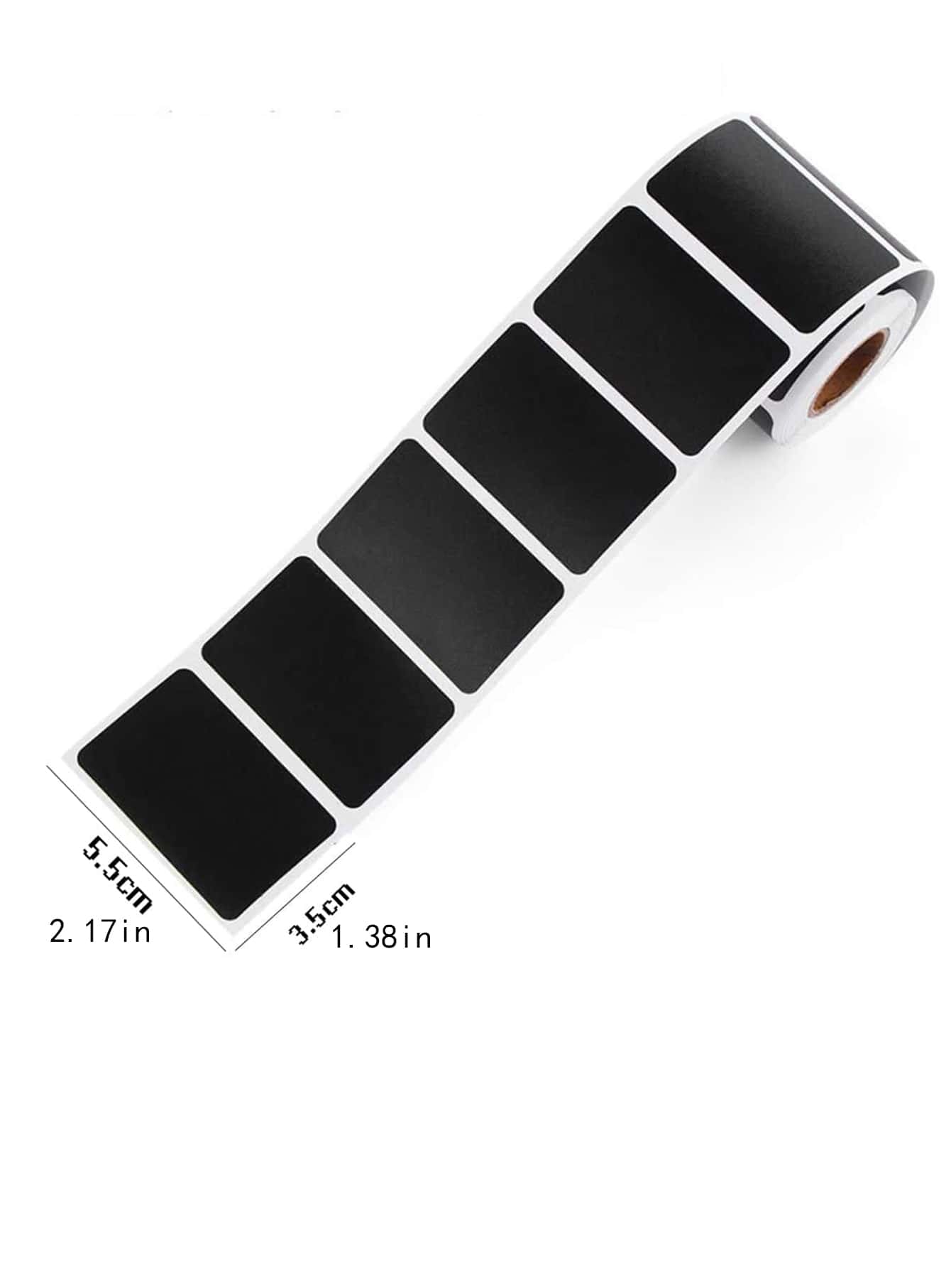 Black Blank DIY Stickers Waterproof Writing Stickers Reusable Blank ...