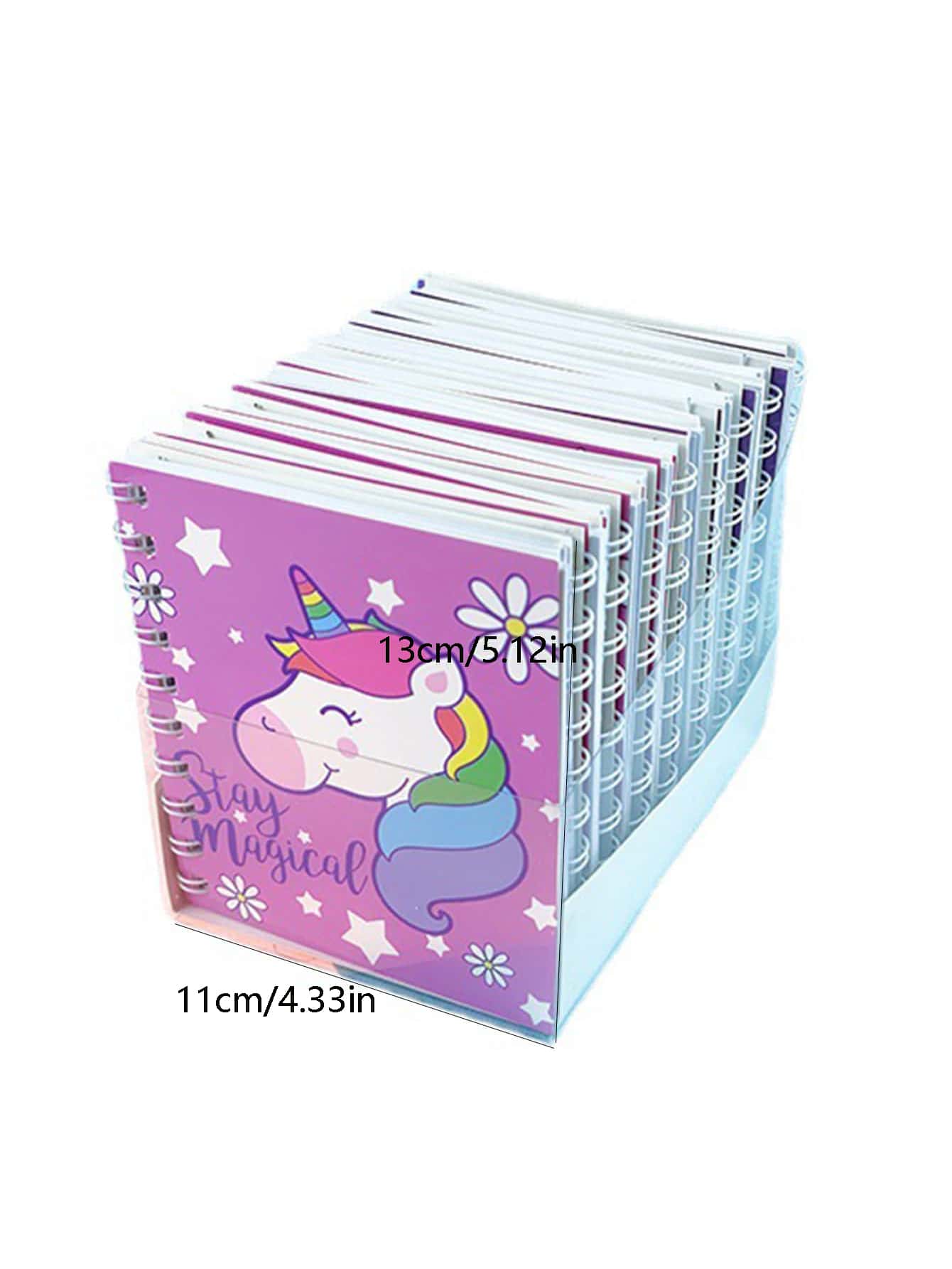 Spiral Notebook,4.13*3.15inch, 80 Sheets Cartoon Planet Pocket Notepad ...