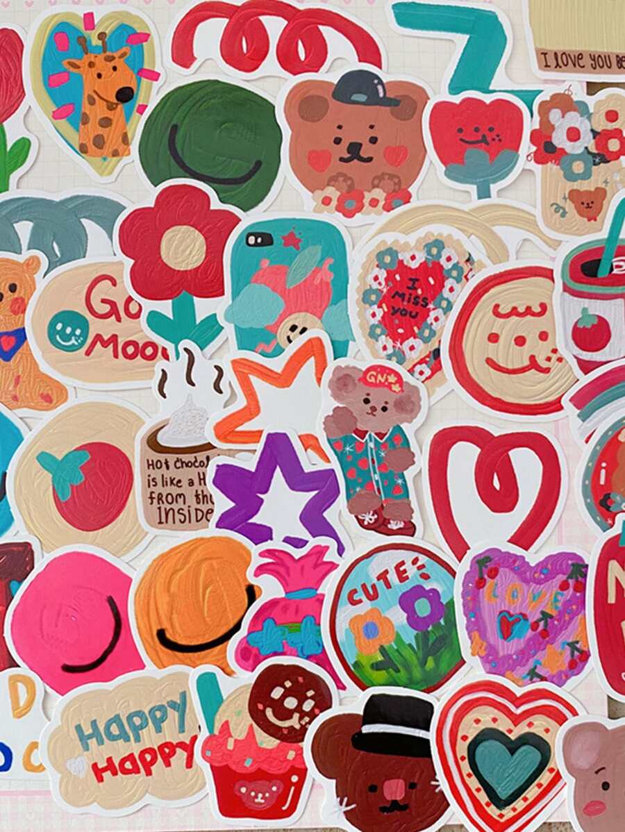 40pcs Cartoon Graphic Sticker | SHEIN UK