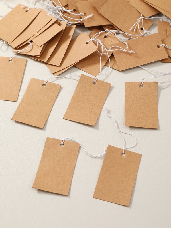 50pcs/set Paper Gift Wrap Tag, Minimalist Gift Label For Party | SHEIN USA