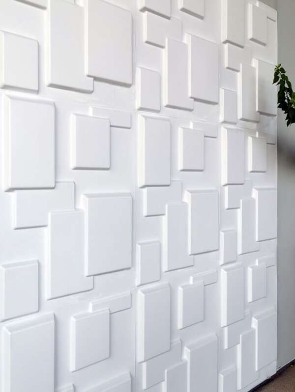 1pc Geometric Textured 3D Wall Paper, 30x30cm 3D Wall Panel Sticker For ...