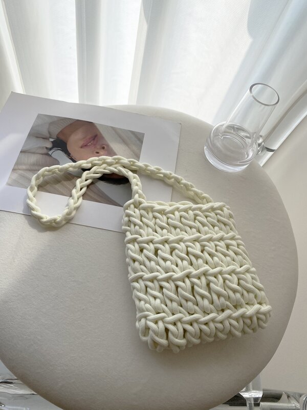 Mini Minimalist Crochet Shoulder Bag for Beach | SHEIN USA