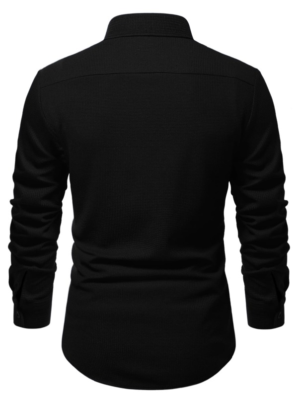 Manfinity Homme Men Two Tone Button Up Shirt | SHEIN USA Manfinity Homme Men Two Tone Button Up Shirt | SHEIN USA