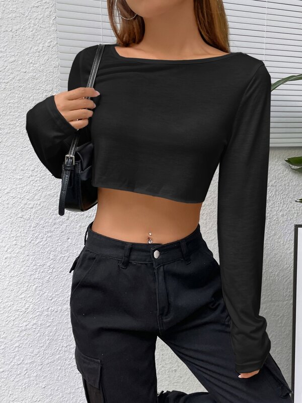 Shein Ezwear T Shirt Court Unicolore Mode En Ligne Shein France